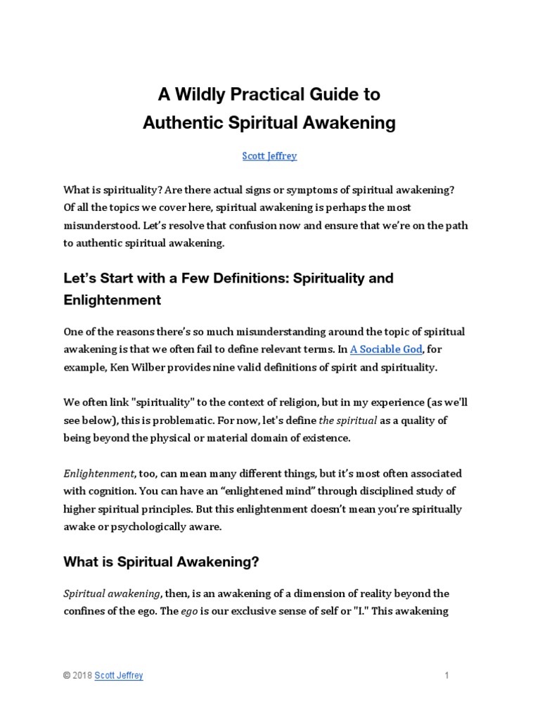 Guide To Spiritual Awakening | PDF | Spirituality | Religious Experience