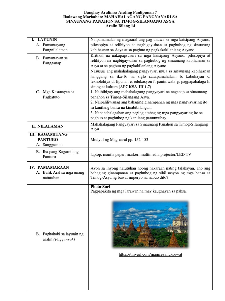 IKALAWANG MARKAHAN Aralin Bilang 14 MAHAHALAGANG PANGYAYARI SA SINAUNANG PANAHON SA TIMOG ...