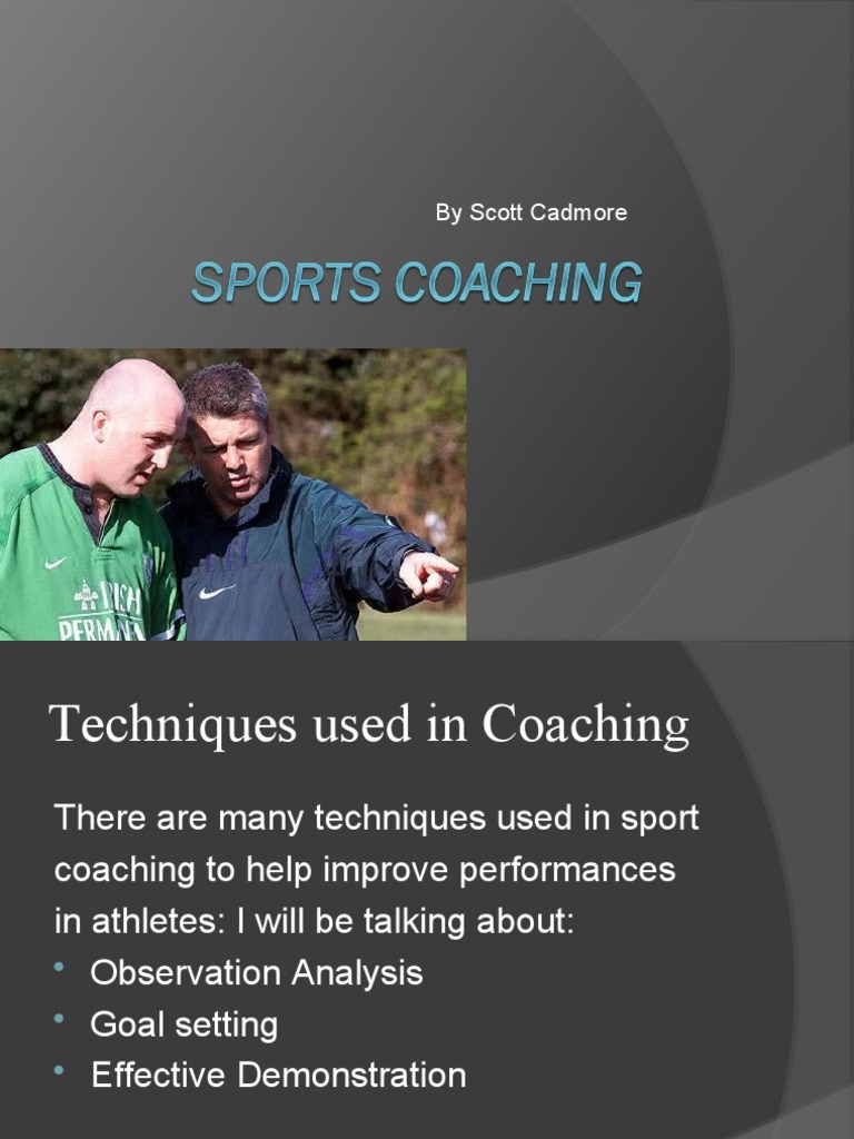 Coaching Techniques for Athletes | PDF | Goal | Goal Setting