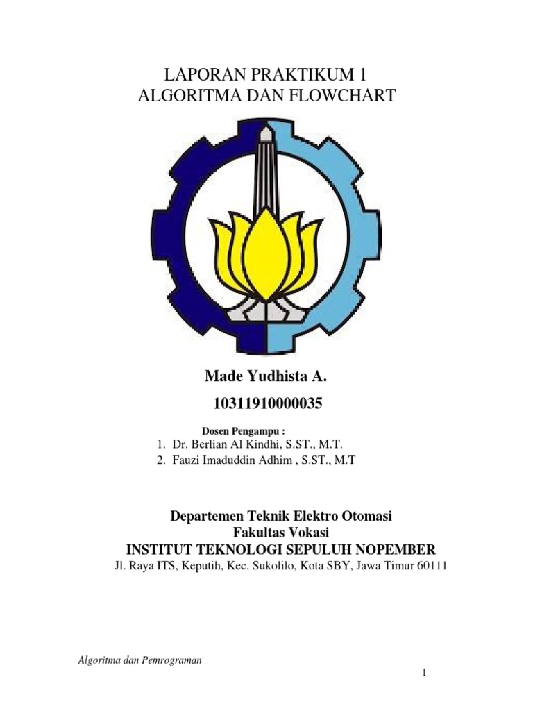 P1-Algoritma Dan Flowchart PDF | PDF