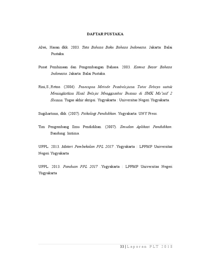 Daftar Pustaka | PDF