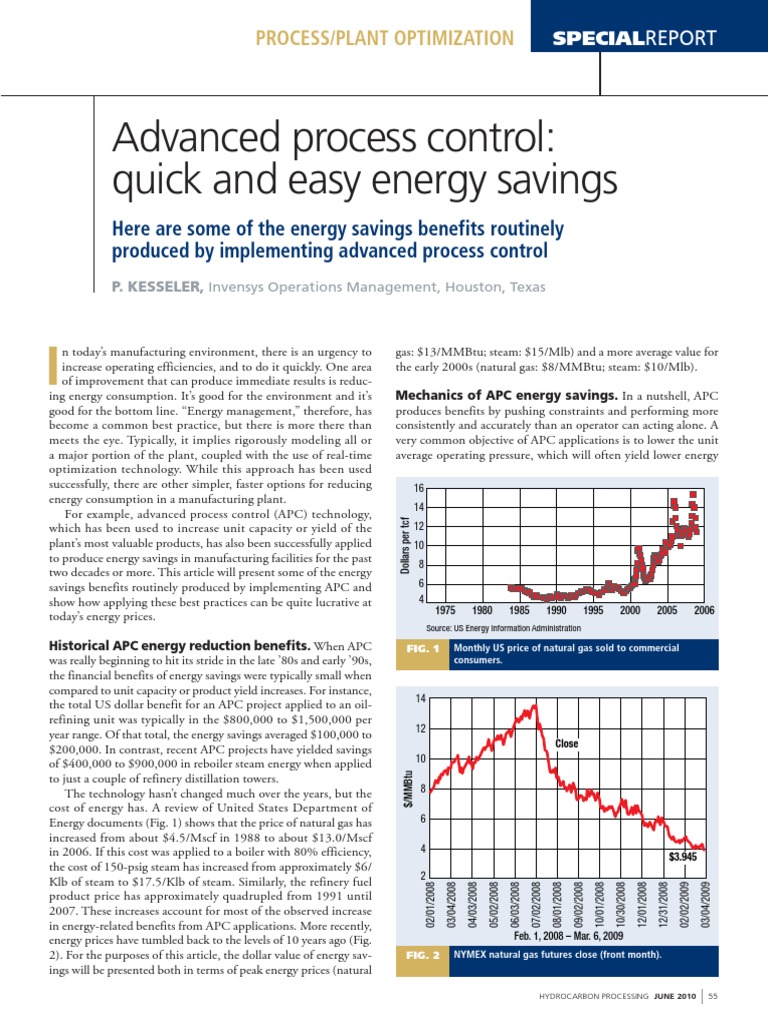 Advanced Process Control Quick and Easy Energy Saving | PDF | Natural ...