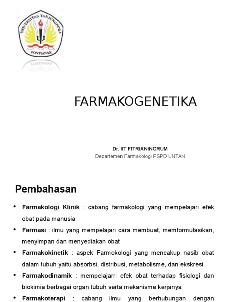 FARMAKOGENETIKA ANGGITeditNEW | PDF | Kesehatan Holistik | Sains ...