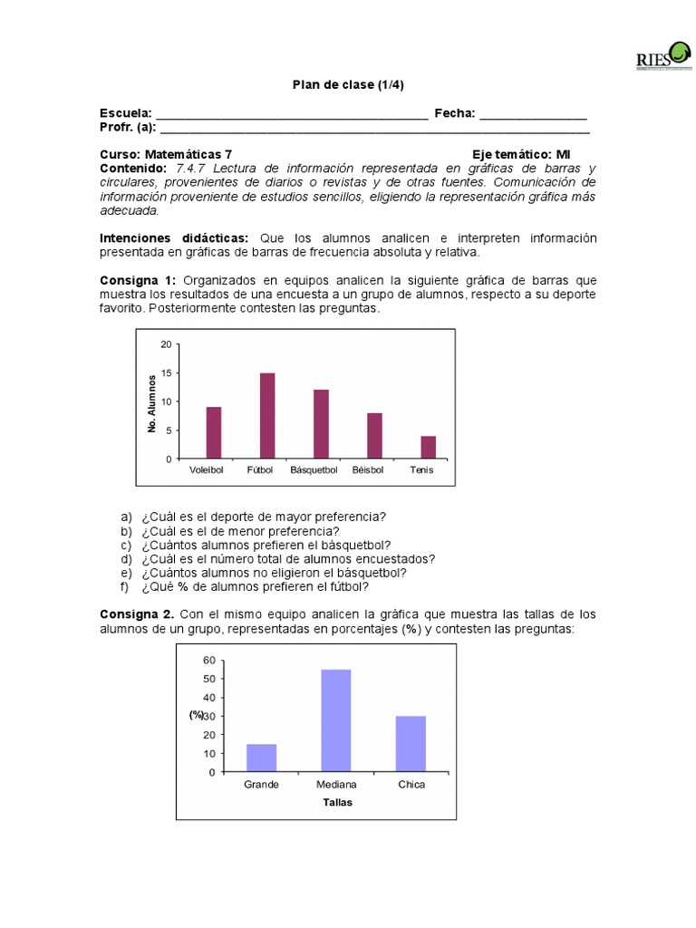 Interpretación de Gráficas en Matemáticas | PDF | Información ...
