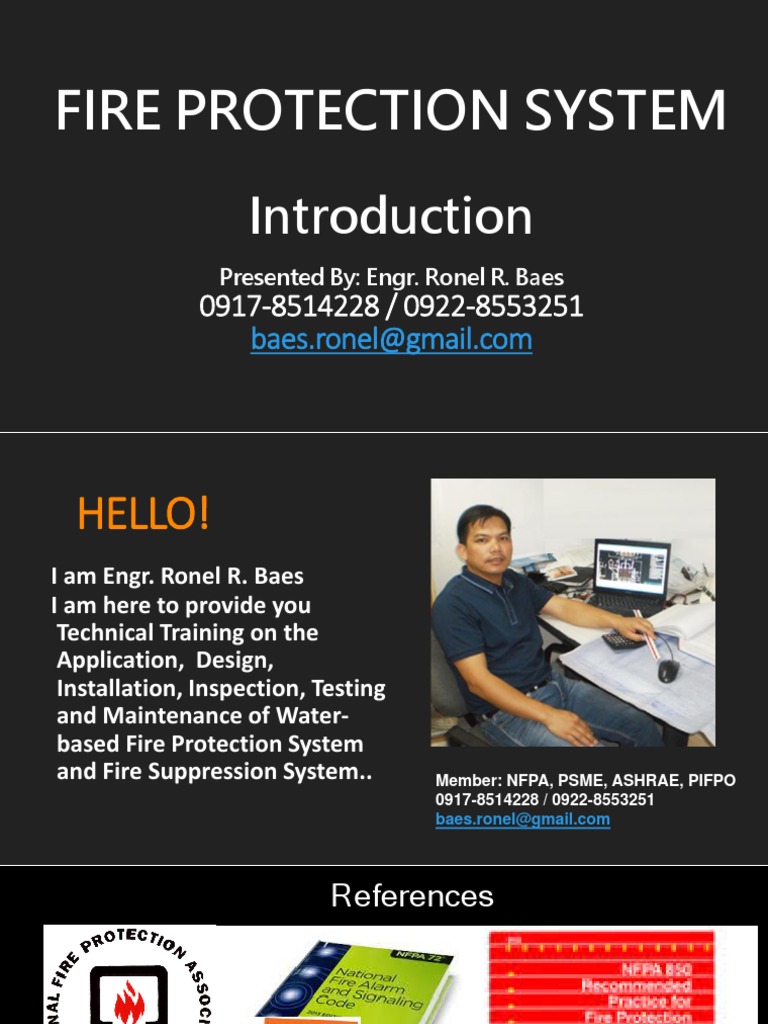 1.0 Fire Protection System - Introduction | PDF | Fires | Energy Technology