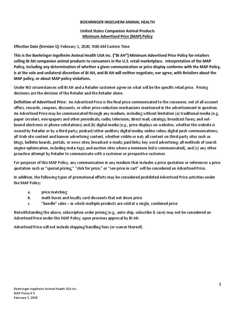 Companion Animal Retail MAP 1 February 2020 Update v1 | PDF | List ...