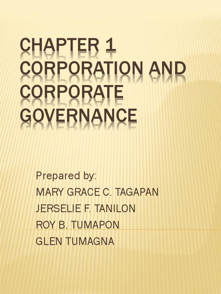 Understanding Corporate Governance Basics | PDF | Financial Audit ...