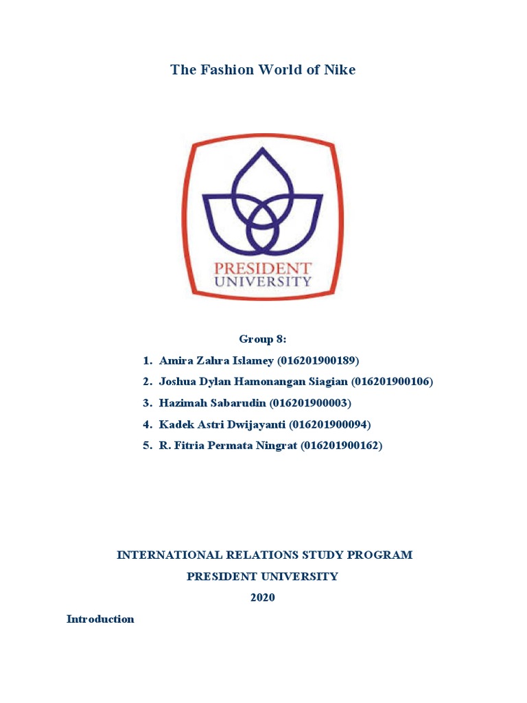 IPE Assignment | PDF | Nike | Non Governmental Organization