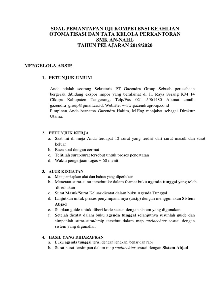 Pemantapan Mengelola Arsip | PDF