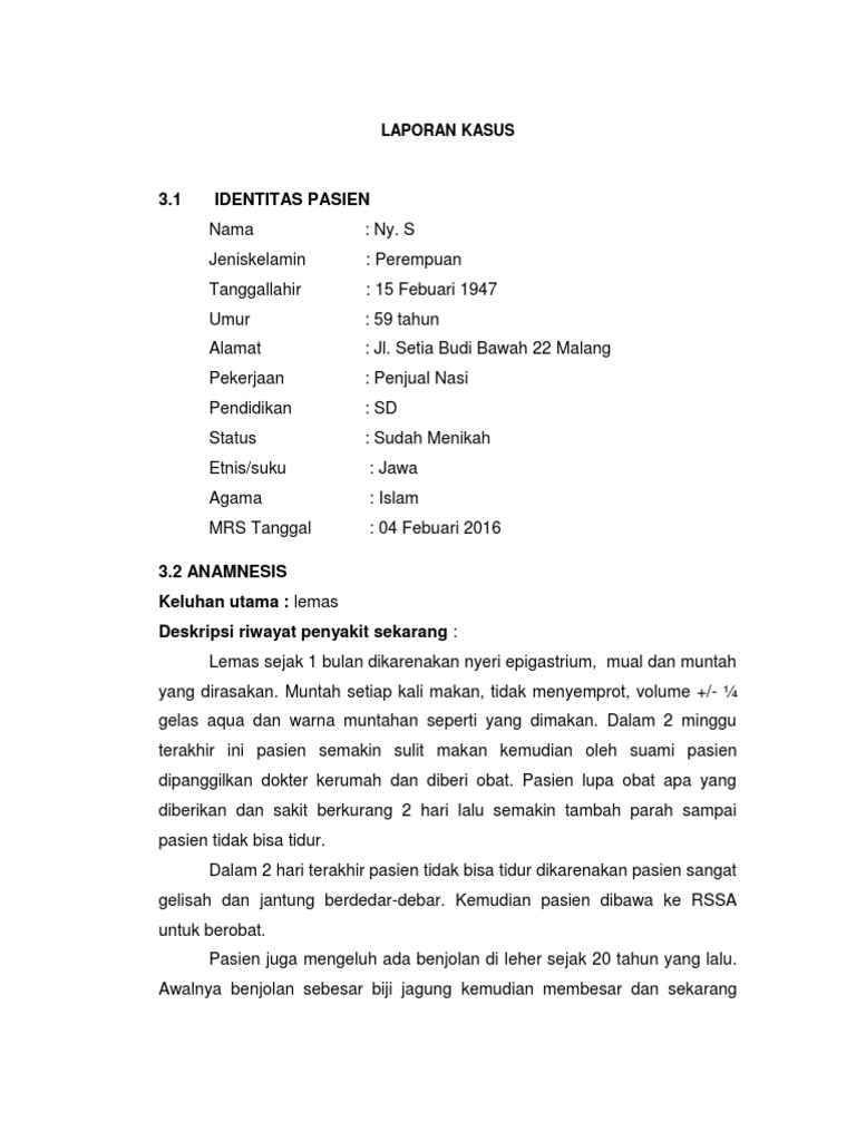 Laporan Kasus Tiroid Ipd | PDF