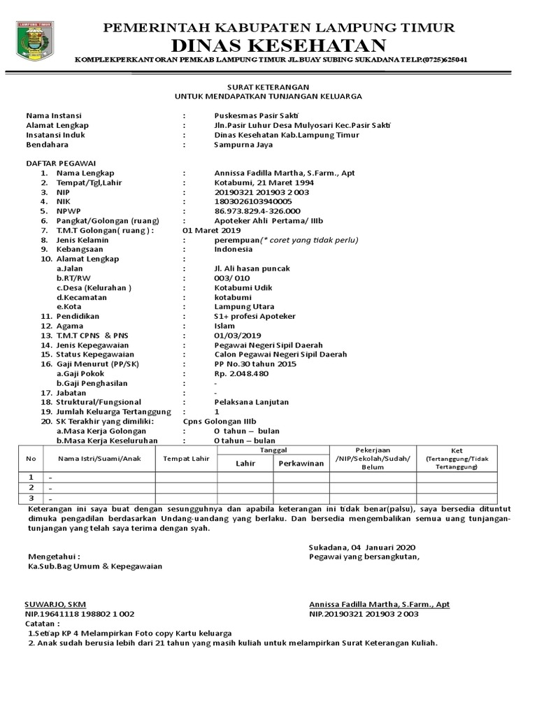 Blangko KP4 BARU | PDF