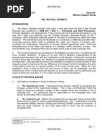 7 Questions Combat Estimate | PDF | Reconnaissance | Military