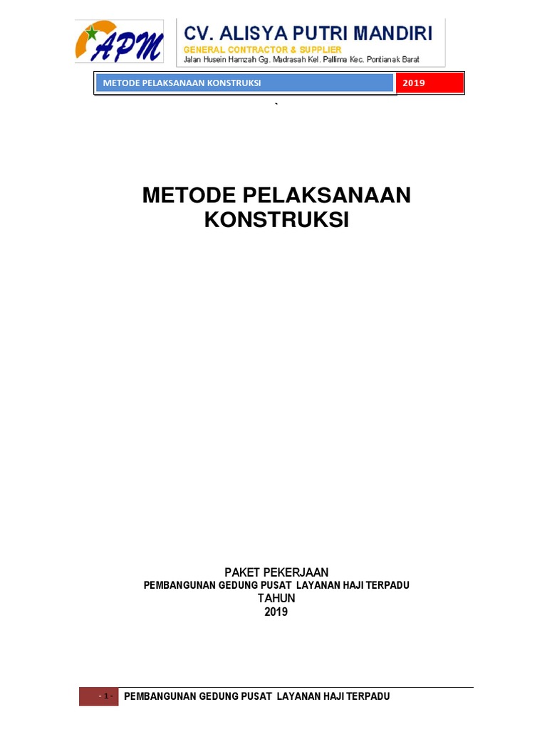 Metode - Pelaksanaan - Renovasi Gedung | PDF