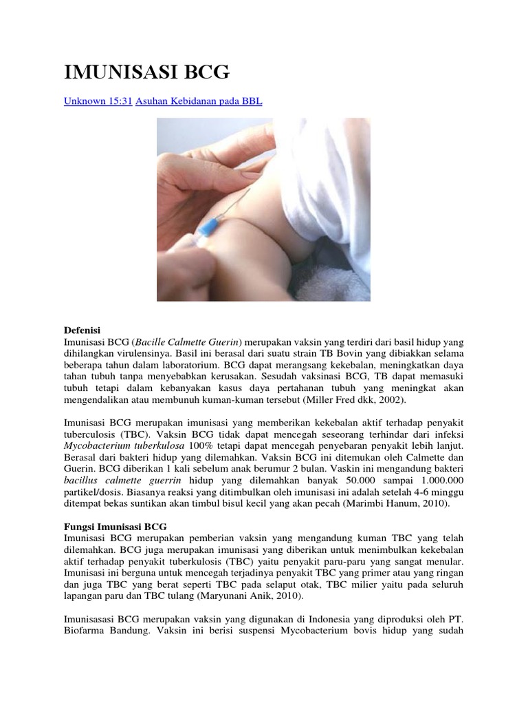 Imunisasi BCG 2 | PDF