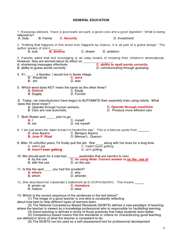 550-Gen Ed Reviewer PDF | PDF