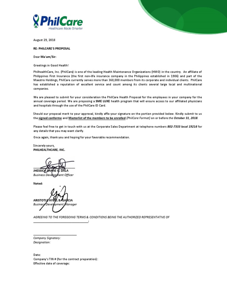 5-19 Sme Luxe Philcare Proposal | PDF