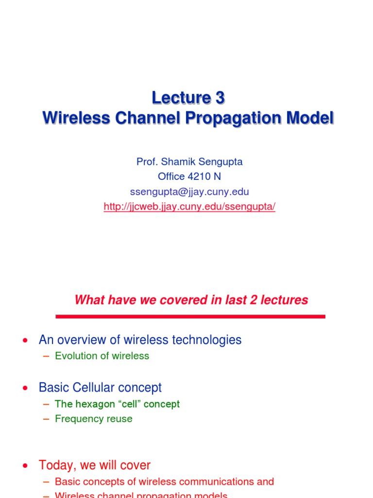 Wireless Lecture03 | PDF