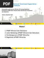 Panduan (User Manual) ePNBP Mineral Dan Batubara (Final, 2018) | PDF
