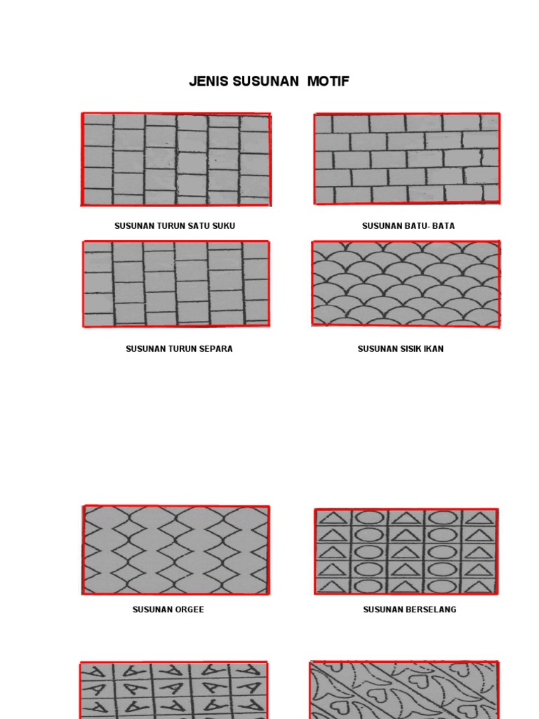 Jenis Susunan Motif | PDF