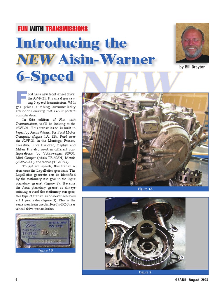 AISIN Introducing The AW 6 Speed