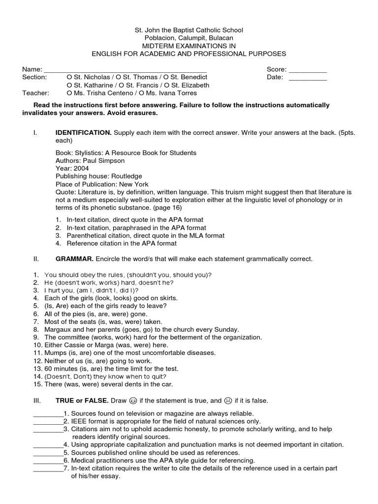 Special Midterms | PDF