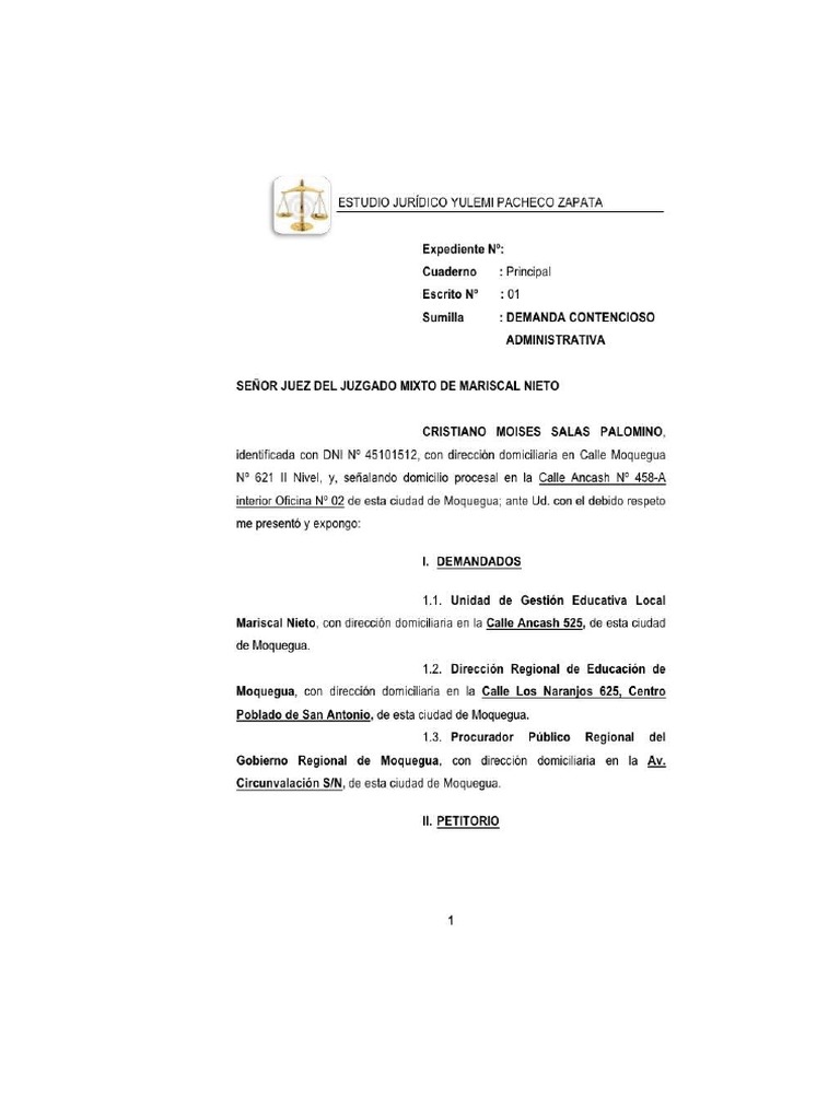 Modelo de Subsidio Por Luto y Gastos de Sepelio | PDF | Derecho