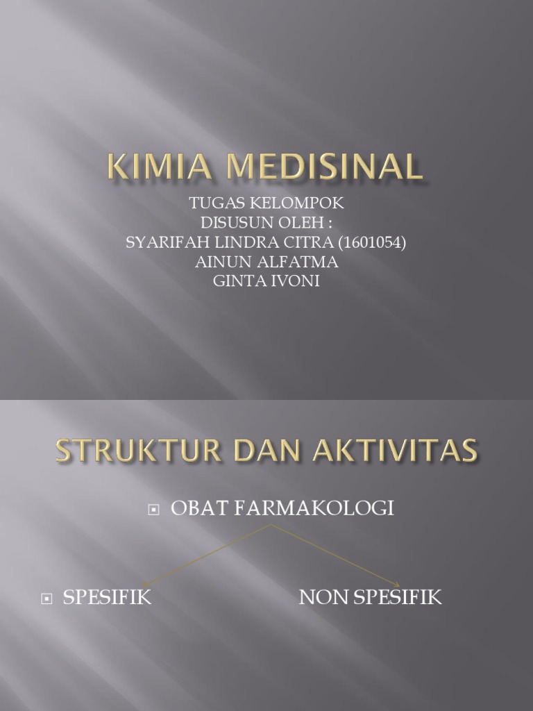 Kimia Medisinal | PDF
