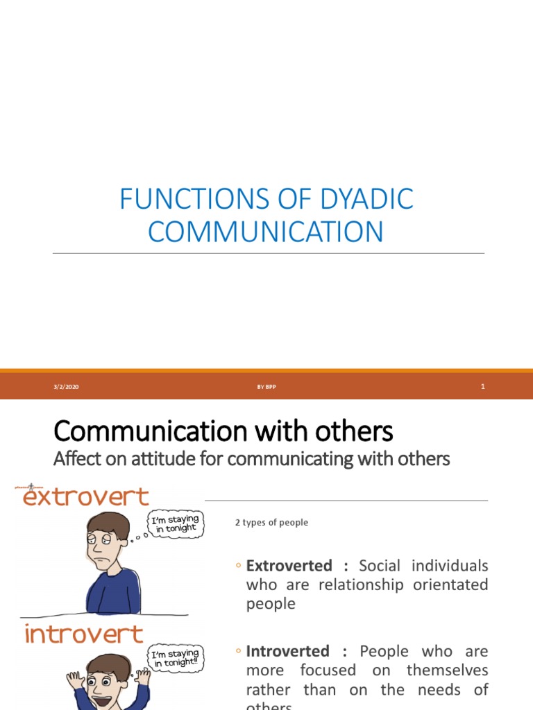 Stages Dyadic Communication | PDF