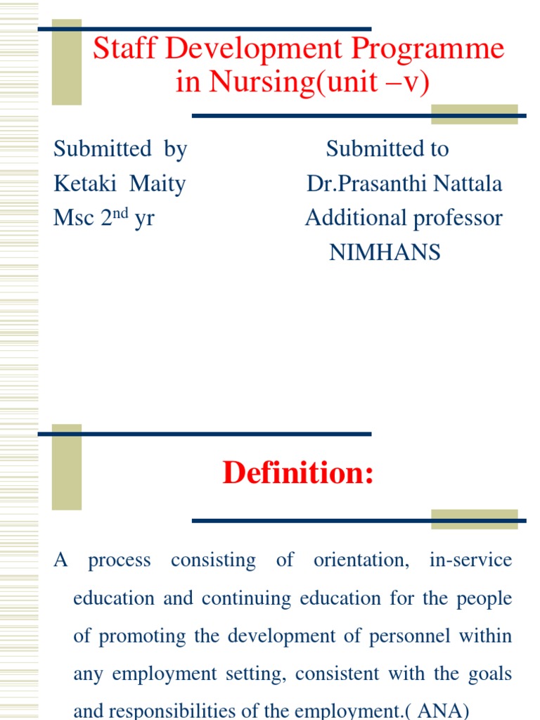 Staffdevelopmentprogramme | PDF