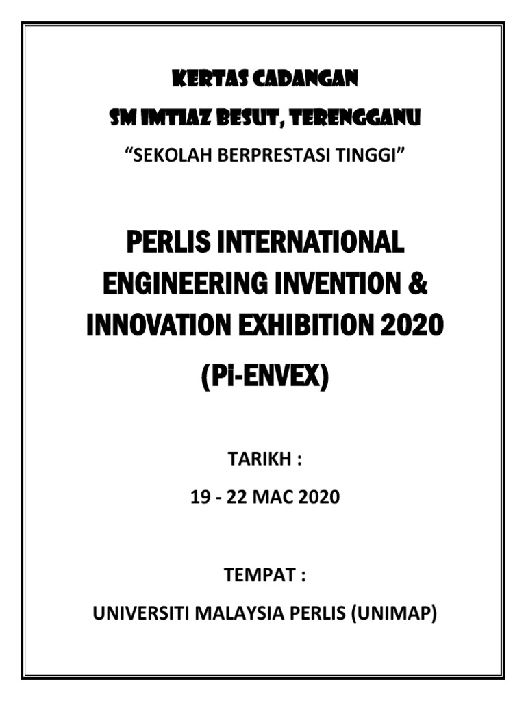 Kertas Konsep Pi-Envex 2020 | PDF