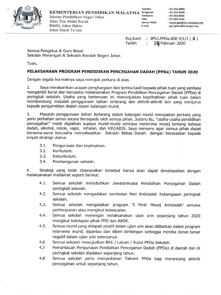 SURAT PELAKSANAAN PROGRAM PPDa-17022020102722 PDF | PDF SURAT PELAKSANAAN PROGRAM PPDa-17022020102722 PDF | PDF