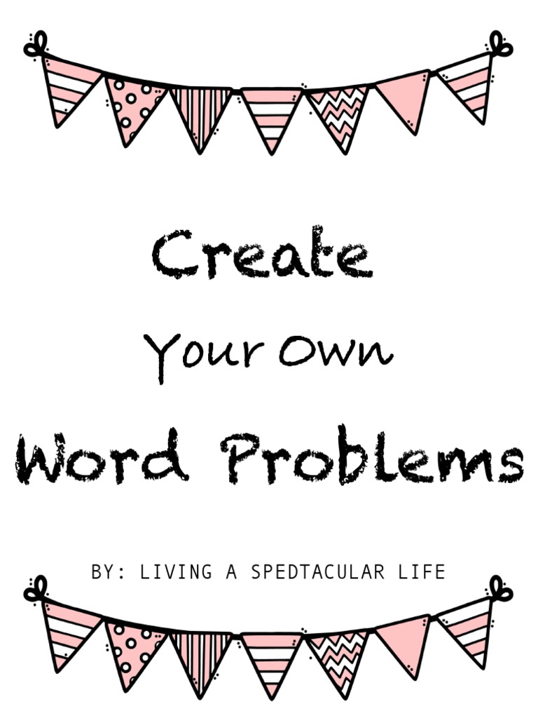 Grade 2 Create Your Own Word Problem Template | PDF