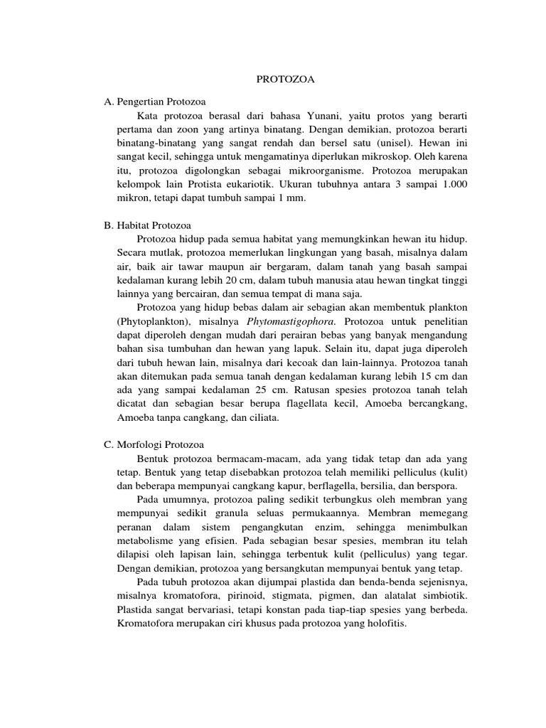 PROTOZOA | PDF