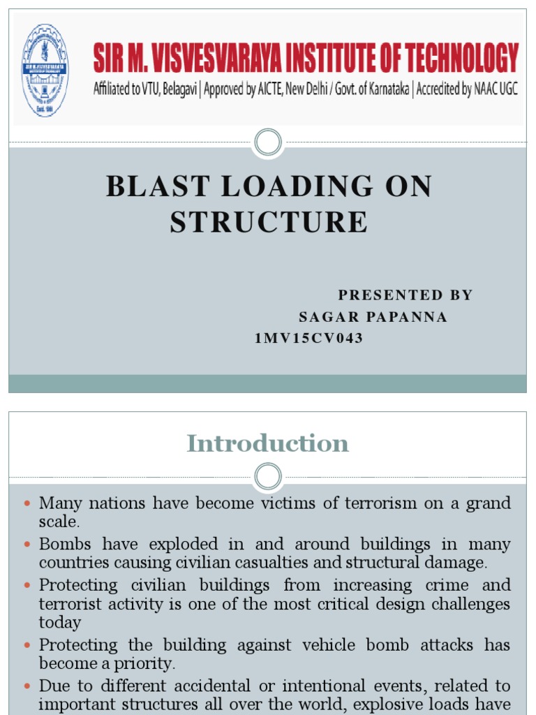 Blast Loading On Structure | PDF