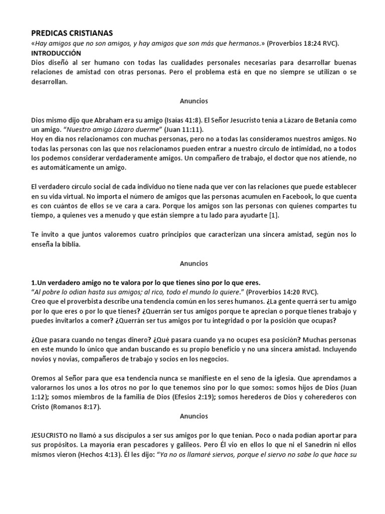 Predicas Cristianas | PDF