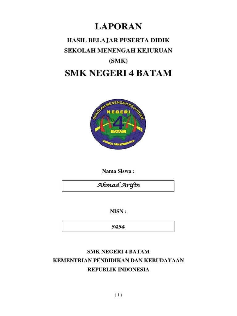 Biodata Rapot | PDF