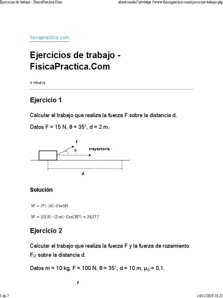 Hoja De Trabajo Sobre La Distancia De La Fuerza De Trabajo 110 Ideas
