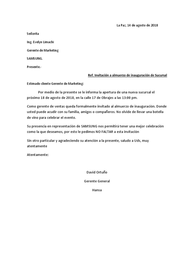 Modelo de Carta | PDF
