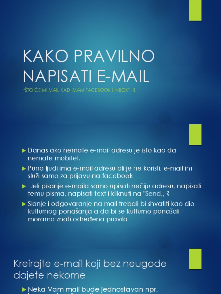 Pisanje E-Maila | PDF