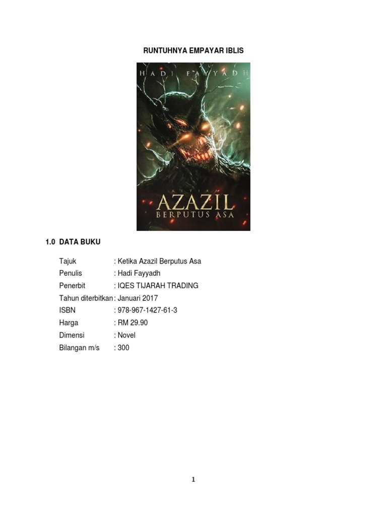 Sinopsis Buku (SHAHIDA) | PDF