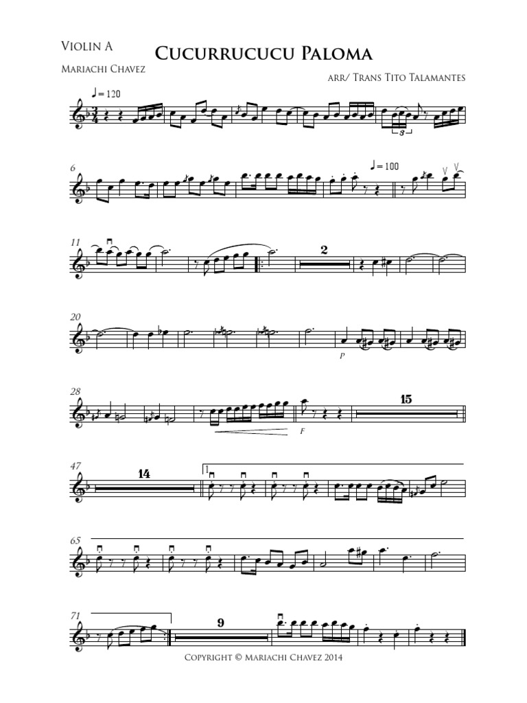 Cucurrucucu Paloma | PDF