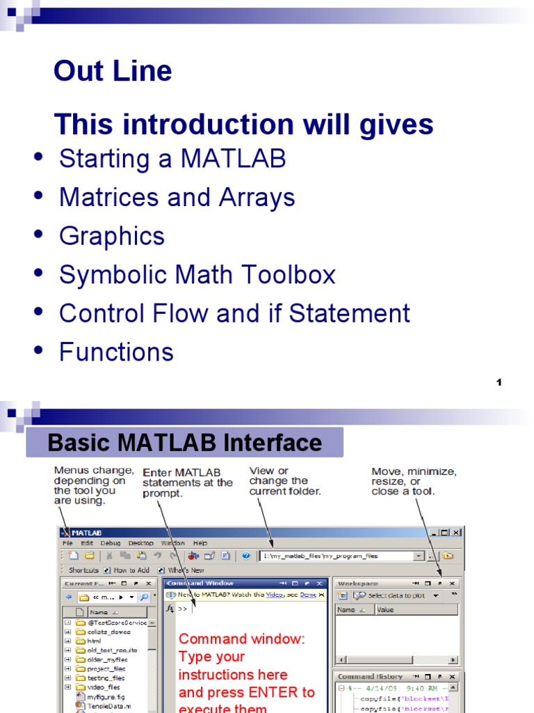 Matlab Intro | PDF | Polynomial | Linear Subspace
