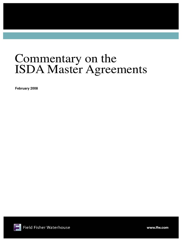 Commentary ISDA Master Agreements PDF | PDF | Set Off (Law ...