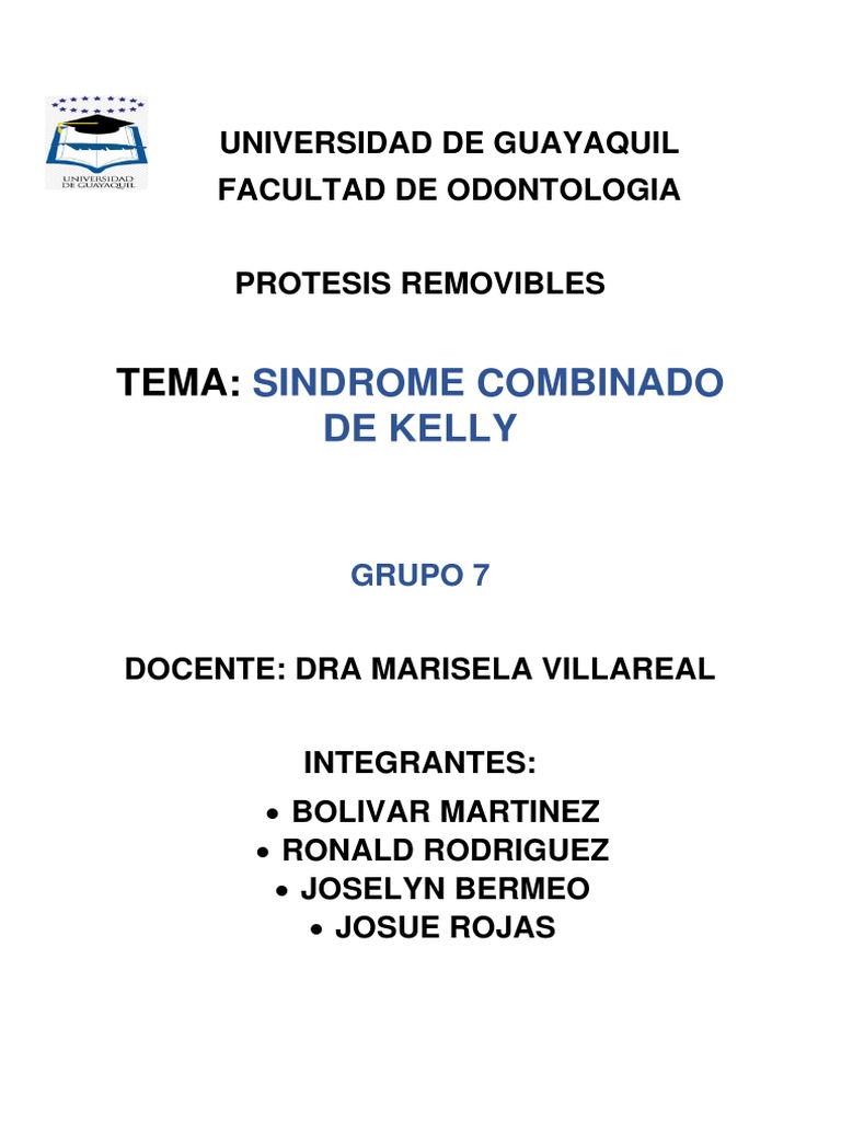 Sindrome de Kelly | PDF | Odontología | Dentadura postiza