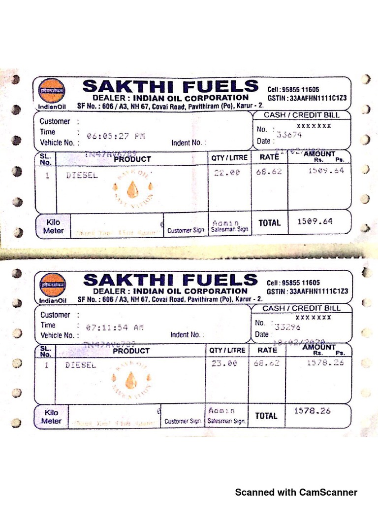 Petrol Bill 3 4 (1) .18 - 20200221190613 | PDF