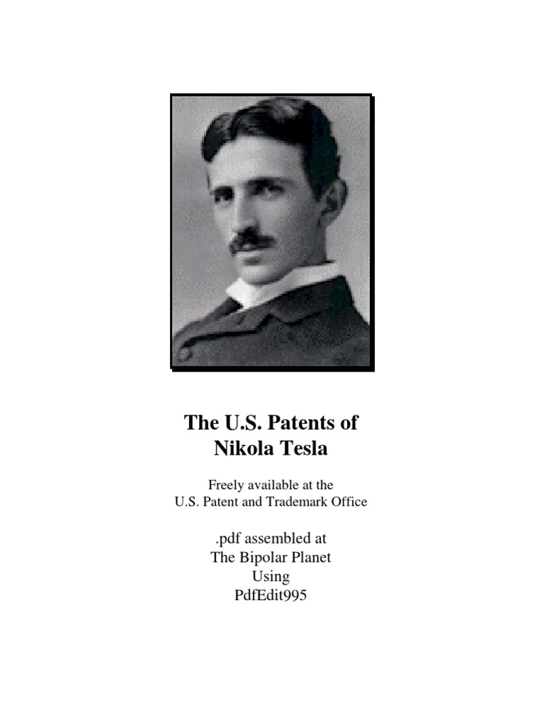Complete Patents of Nikola Tesla PDF | PDF