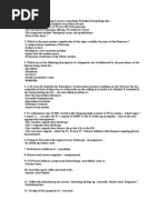 MOH Exam Past Paper 1 | PDF | Osteoarthritis | Arthritis