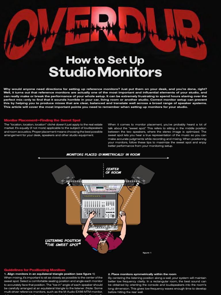Studio Monitor Setup Guide | PDF | Loudspeaker | Recording