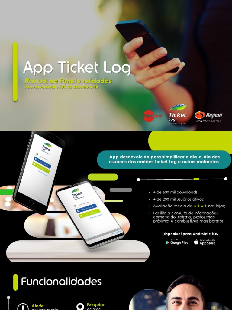 Manual do App Ticket Log | PDF