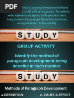 Developing Paragraphs - PROBLEM & SOLUTION | PDF | Paragraph | Communication